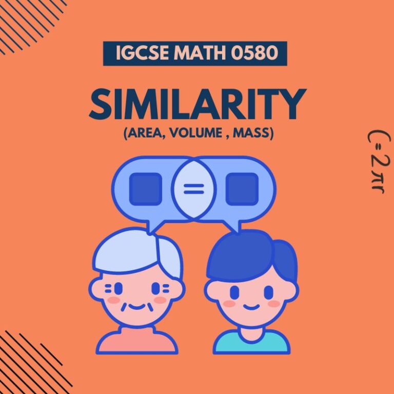 Similarity (Area, Volume , Mass) – Mariam With Math